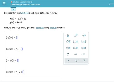 Solved III O GRAPHS AND FUNCTIONS Combining Functions Chegg