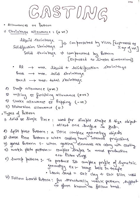 Casting Gate Mechanical Engineering Micro Notes Studocu