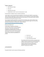 Module Assignment Due Sunday Aug Docx Module Assignment