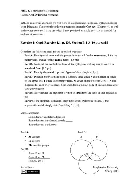 Cat Syllogism Exercises Pdf Logical Consequence Reasoning