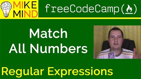 20 Match All Numbers Regular Expressions Freecodecamp Youtube