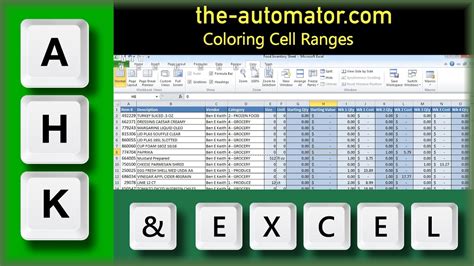 Using Autohotkey To Color Ranges In Excel Youtube