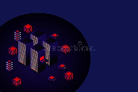 Data Center Cloud Database Concept Of Big Data Processing Center