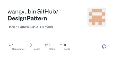Github Wangyubingithub Designpattern Design Pattern Use C Stand