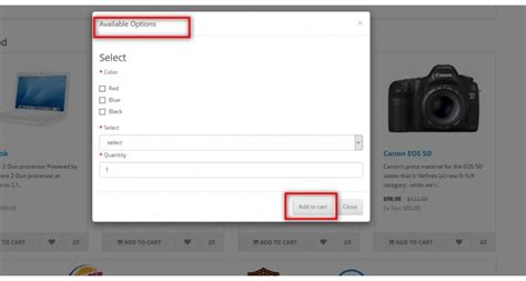 OpenCart Add To Cart Product Option