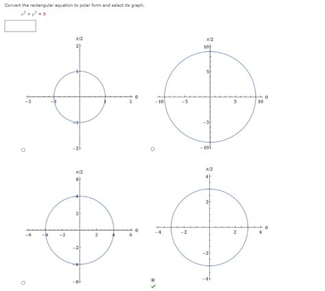 Solved Convert The Rectangular Equation To Polar Form And Chegg Com