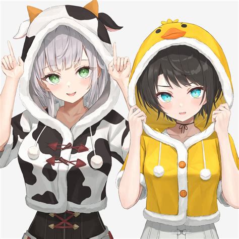 Shirogane Noel And Oozora Subaru Hololive Drawn By Norio Noriosub Danbooru