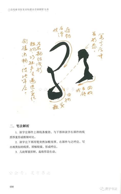 祝允明经典字例解析 第2页 书法技法 邓丁生书法篆刻