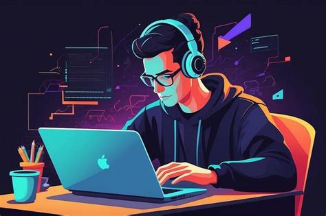 Premium Photo Show A Person Participating In A Virtual Hackathon Or