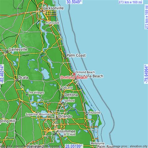 Ormond Beach Florida Street Map 1253150 Ormond Beach Hotels Ormond
