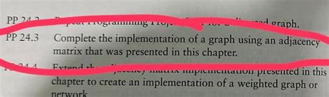 Solved Pp 243 Complete The Implementation Of A Graph Using