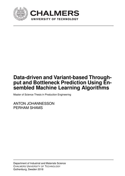 PDF Data Driven And Variant Based Throughput And Bottleneck