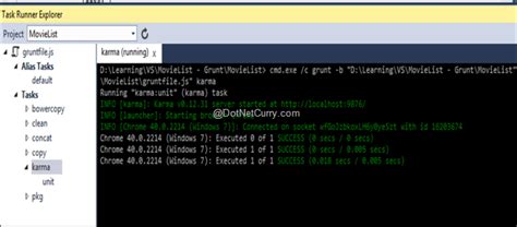 Using Grunt Gulp And Bower In Visual Studio 2013 And 2015 DotNetCurry