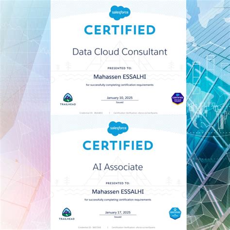 Salesforce Ai Data Certifications Growth Innovation Datacloud Mahassen E