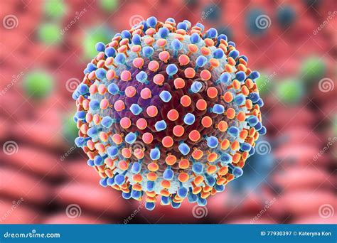 Hepatitis C Virus Illustration Stock Illustration Illustration Of Microbe Hepatitis 77930397