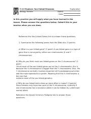 7 3 5 Explore Sex Linked Diseases Exploration Docx 7 3 5 Explore Sex Linked Diseases