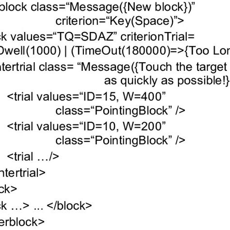 Excerpt From Experiment Script Download Scientific Diagram
