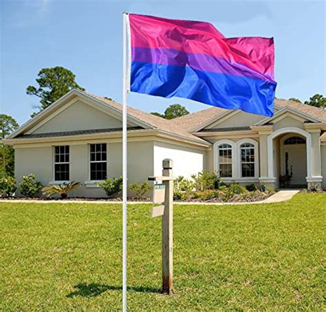 Bisexual Pride Flag 3x5 Feet Vivid Color And Fade Proof Canvas