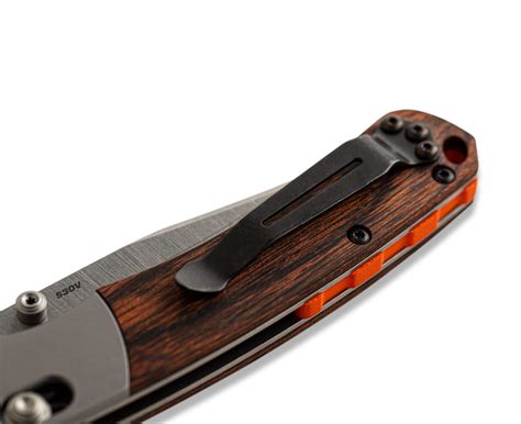 The Benchmade Mini Crooked River Hunting Pocket Knife Made In Oregon