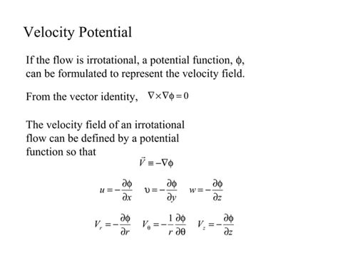 6 7 Irrotational Flow Ppt Physics Science
