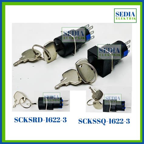 Jual Selector Switch Key Kunci Round Square Kotak Bulat 3 Posisi 3p Shopee Indonesia