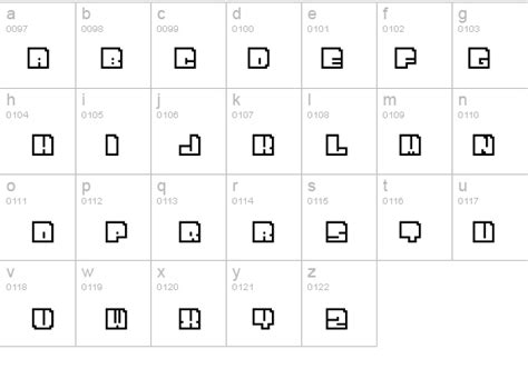 Bit Outline Regular Font FontZone Net