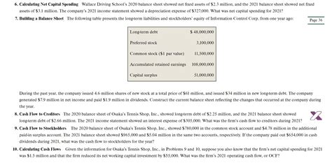 Solved Calculating Net Capital Spending Wallace Driving