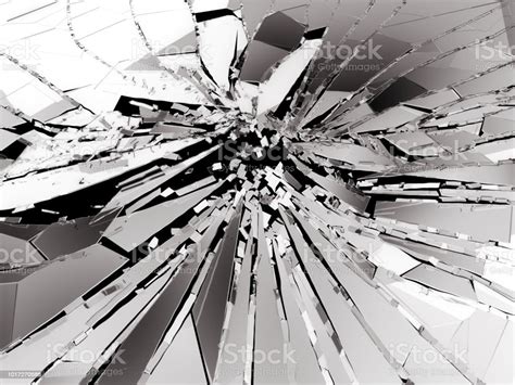 부서진 또는 부서진 유리의 총알 구멍 조각입니다 3 차원 렌더링 3 차원 일러스트 레이 션 0명에 대한 스톡 사진 및 기타 이미지 Istock