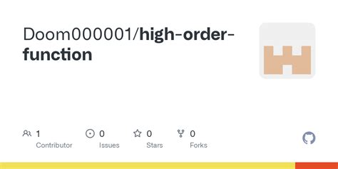 Github Doom000001high Order Function