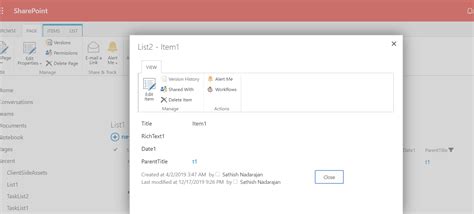 SharePoint Lists Launch In Dialog Option Connected WebParts UseCase
