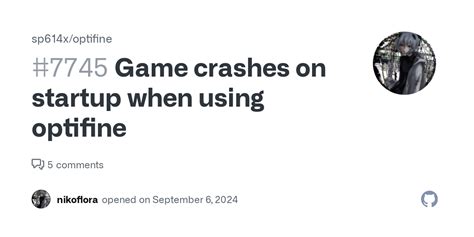 Game Crashes On Startup When Using Optifine · Issue 7745 · Sp614xoptifine · Github