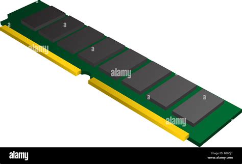 RAM Random Access Memory Chip Illustration D Isometric Style Stock Photo Alamy