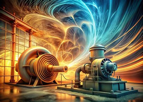 Retro Computational Fluid Dynamics Cfd Simulation Visualizing Flow Pump And Airflow Switch