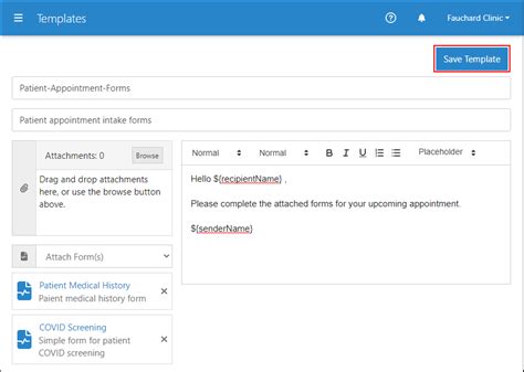 Creating A Template With Attached Form S Brightsquid Support