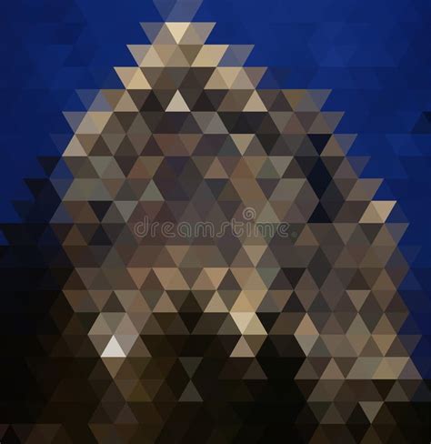 Vector Irregular Polygon Background With A Triangular Pattern In Full