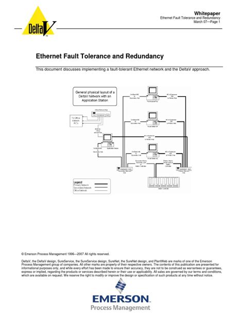 Ethernet Fault Tolerance And Redundancy Pdf Network Switch