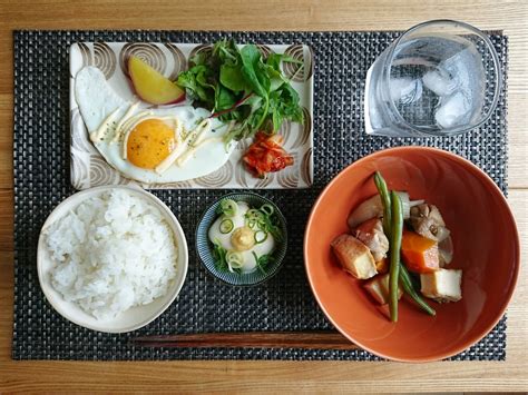 B 理想的な健康朝ごはん和朝食献立鶏の煮物レシピ おうちごはんストーリー