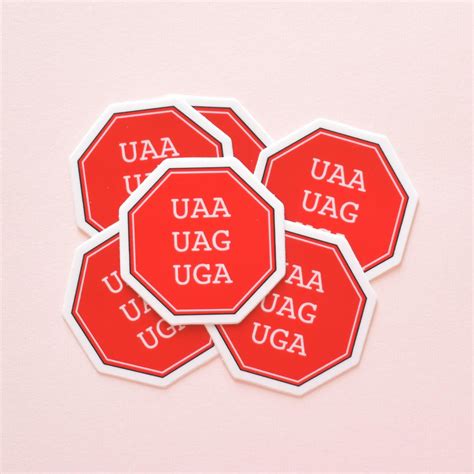 Stop Codon Vinyl Science Sticker Biology Genetics Geekery T For