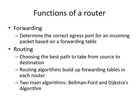 Ppt Exploring Routing Protocols In Ip Layer Bellman Ford And Dijkstras Algorithms Powerpoint