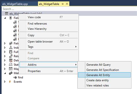 2 Generate Atl Entity D365 Ellipse Solutions