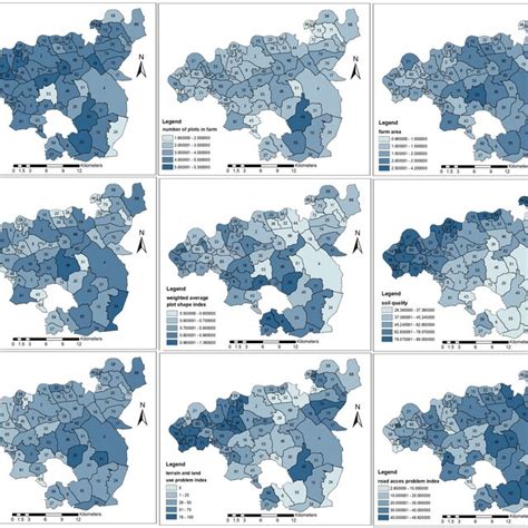 Spatial Differentiation Of The Criteria Values Used In The Analysis Download Scientific Diagram