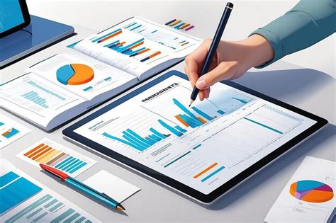 Premium Photo Spreadsheets Concept Illustration