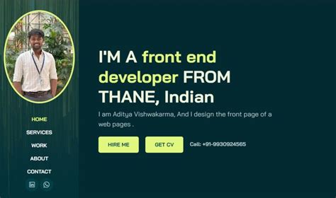 Fronteddeveloper Bootstrap Html Css Webdevelopmen Aditya Vishwakarma