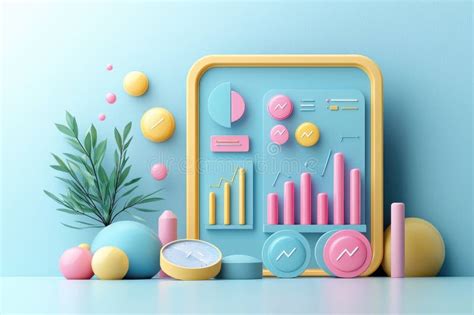 Visualizing Business Growth Colorful Graphs And Charts Digital