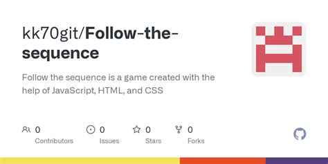 GitHub Kk70git Follow The Sequence Follow The Sequence Is A Game