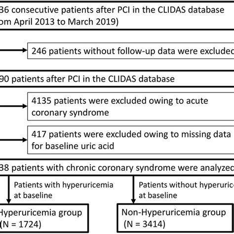 Study Flow Chart Pci Percutaneous Coronary Intervention Clidas