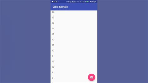 Sample Show Hide Floatingactionbutton When Scroll Recyclerview Youtube