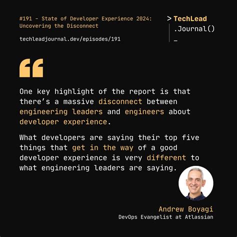 Tech Lead Journal On Linkedin Theres A Significant Disconnect Between Engineering Leaders And…