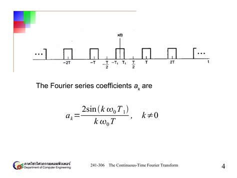 Chapter4 The Continuous Time Fourier Transform Pdf