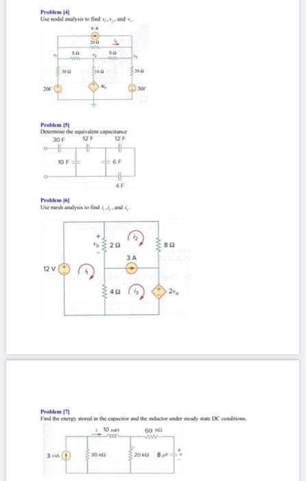 Solved Problem 4 Use Nodal Analysis To Fied V